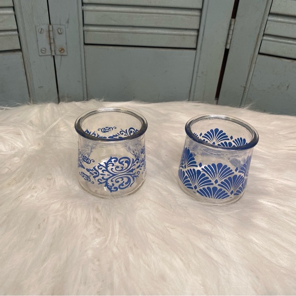 Vintage | Other | Vintage Glass Yogurt Jars Empty Multipurpose Fan ...